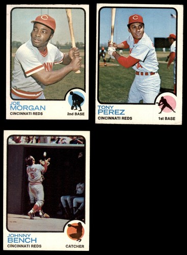 1973 Topps Cincinnati Reds Team Set Includes 8 1972 World Series Cards ...