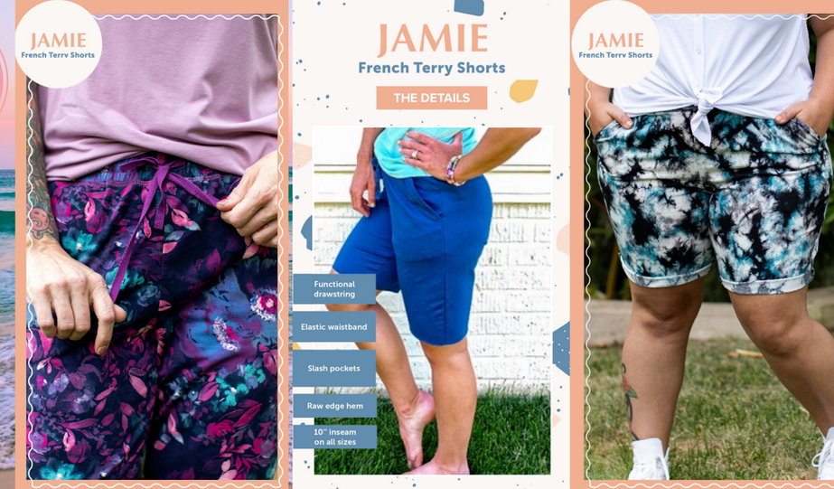 SMALL JAMIE French Terry SHORTS LuLaRoe ~ BLUE STRIPES ~ Sizes 6-8 ...