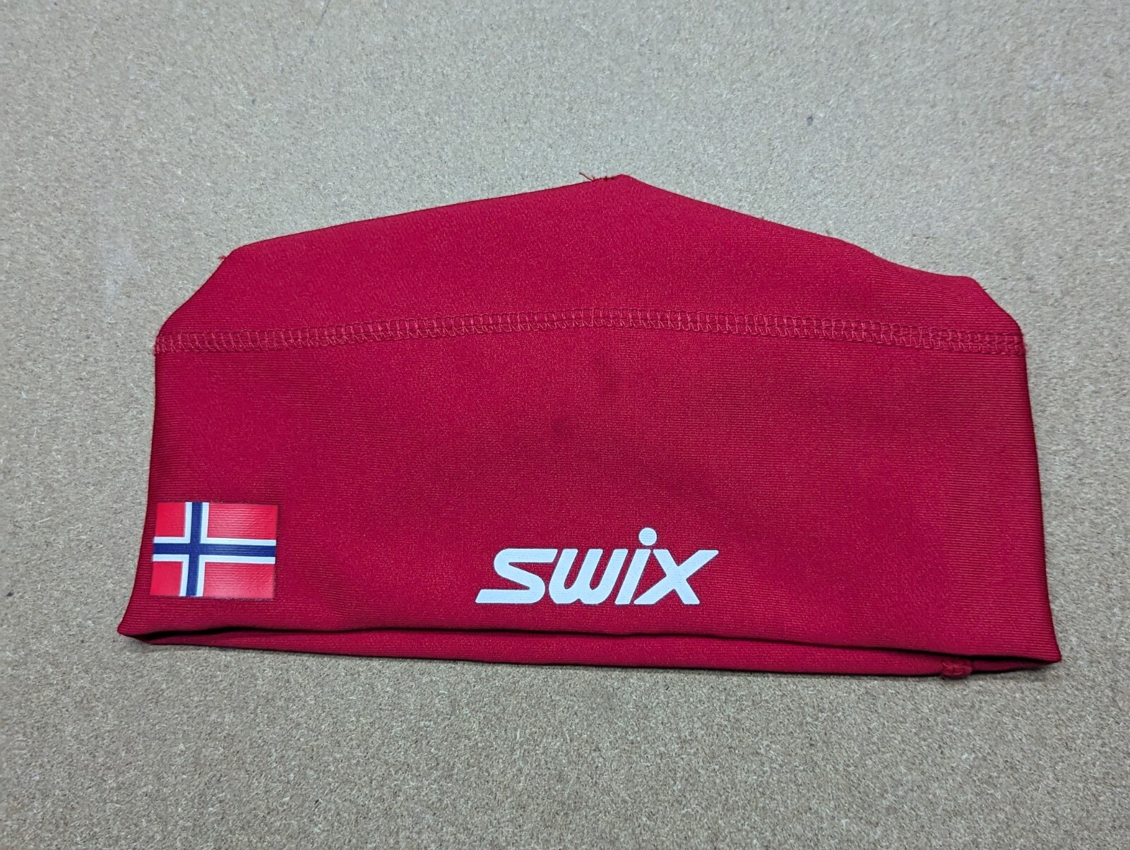 SWIX Red Ski Cap Beanie Hat Size 56 Biathlon Cross Country Norway ...