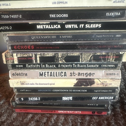 Rock & Metal 15 CD Lot Nine Inch Nails Led Zeppelin Ramones Danzig ...