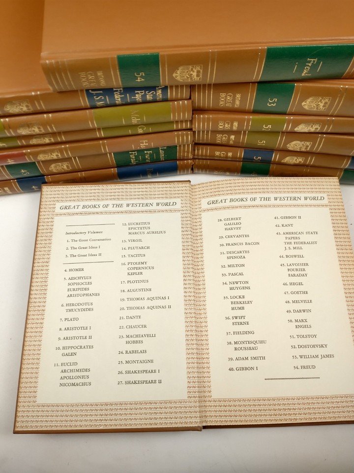 Britannica Great Books of the Western World 1952 Complete Set 1-54 1st ...