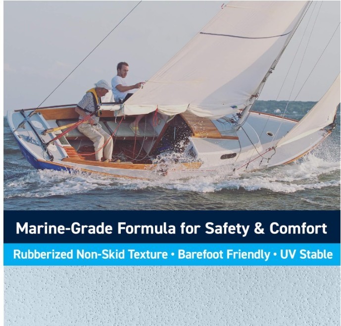 TotalTread Non-Skid Deck Paint Marine Anti-Slip Coating Light Gray ...