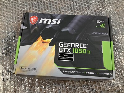 MSI Low Profile Graphics Card GEFORCE GTX 1050 TI 4Gb Low Pro bracket ...