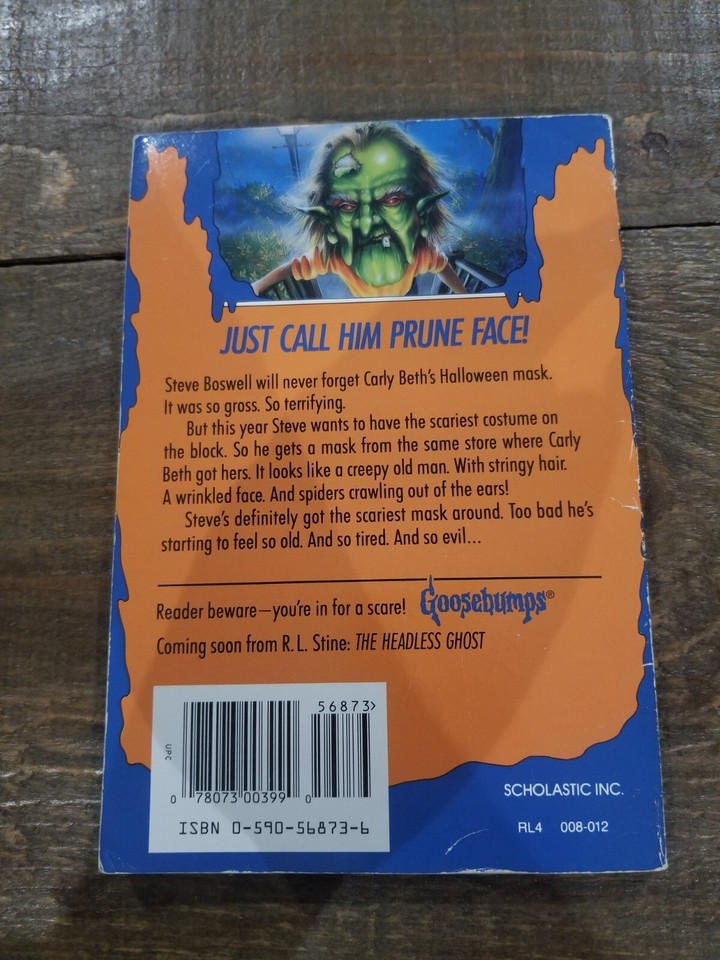 GOOSEBUMPS #36 THE HAUNTED MASK II 2 1ST Horror R.L. STINE HTF VINTAGE ...