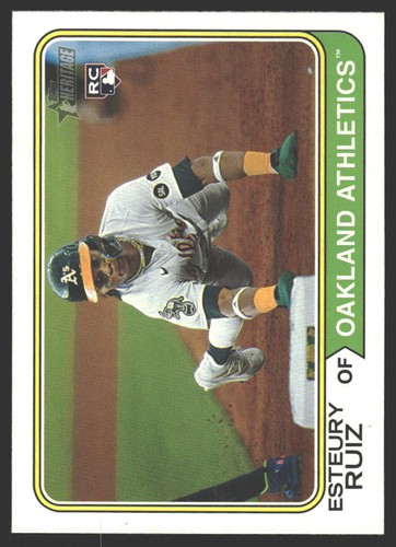 Esteury Ruiz #569 2023 Topps Heritage Oakland AthleticsRC Rookie | eBay