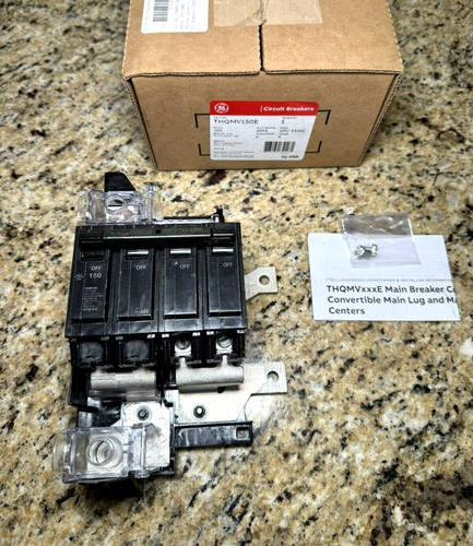 GE THQMV150E 150A 120/240VAC 22kAIC 2P THQMV Main Breaker NEW IN BOX ...