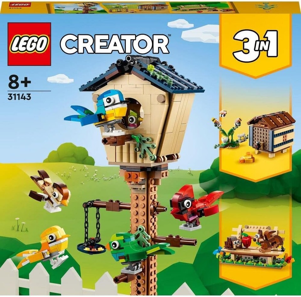 LEGO Creator 3 in 1 Birdhouse 31143, New Sealed, 476 Pieces, Retiring ...