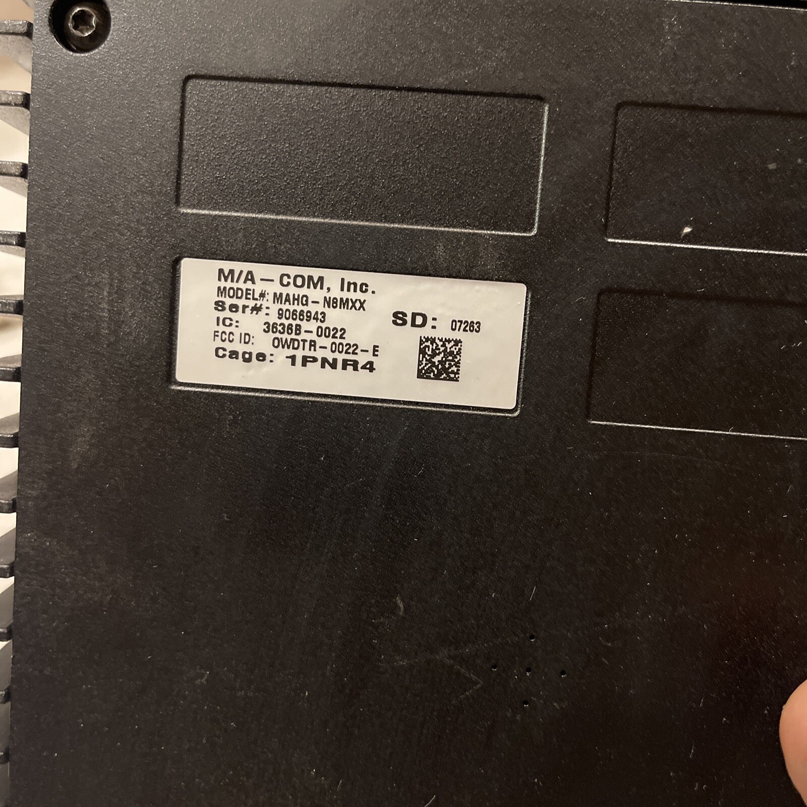 Harris MACOM M7100 Mobile 800mhz UHF Police Radio Scanner Mahg-n8mxx as ...