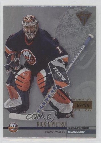 2001-02 Pacific Private Stock Titanium Premiere Date /94 Rick DiPietro ...