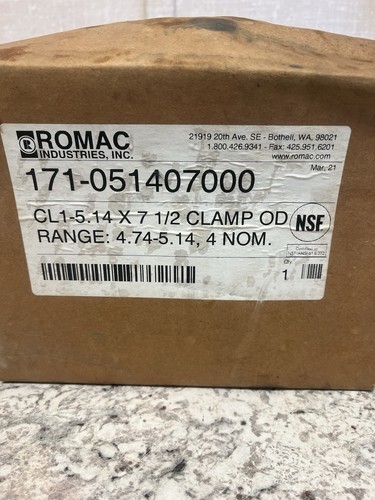 Romac Industries 171-051407000 Cast-Lug Pipe Repair Clamp; CL1 - 5.14 x ...