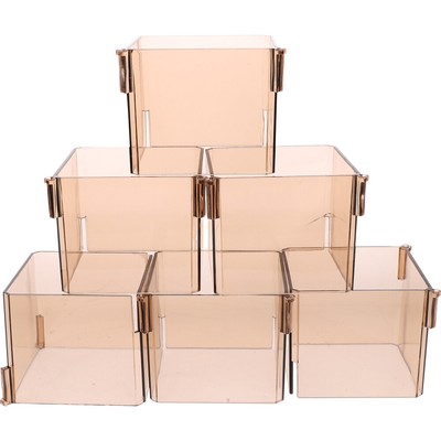 6Pcs Drawer Partition Boxes Drawer Dividers Box Sundries Cosmetics ...