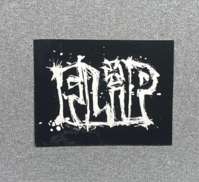 FLIP White Paint Flip Skateboard Sticker 4.4" | eBay