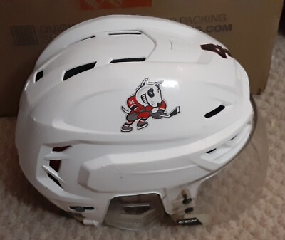 2019-20 Niagara Icedogs Gameworn Hockey Helmet W/Visor Isaac Enright ...