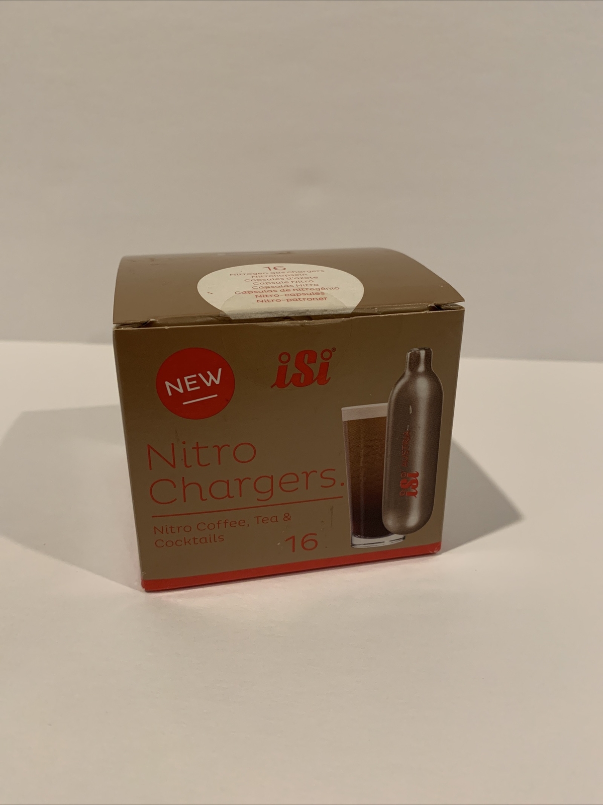 iSi Nitro Coffee Charger, Pack of 16 - Nitro Coffee And Tea Chargers ...