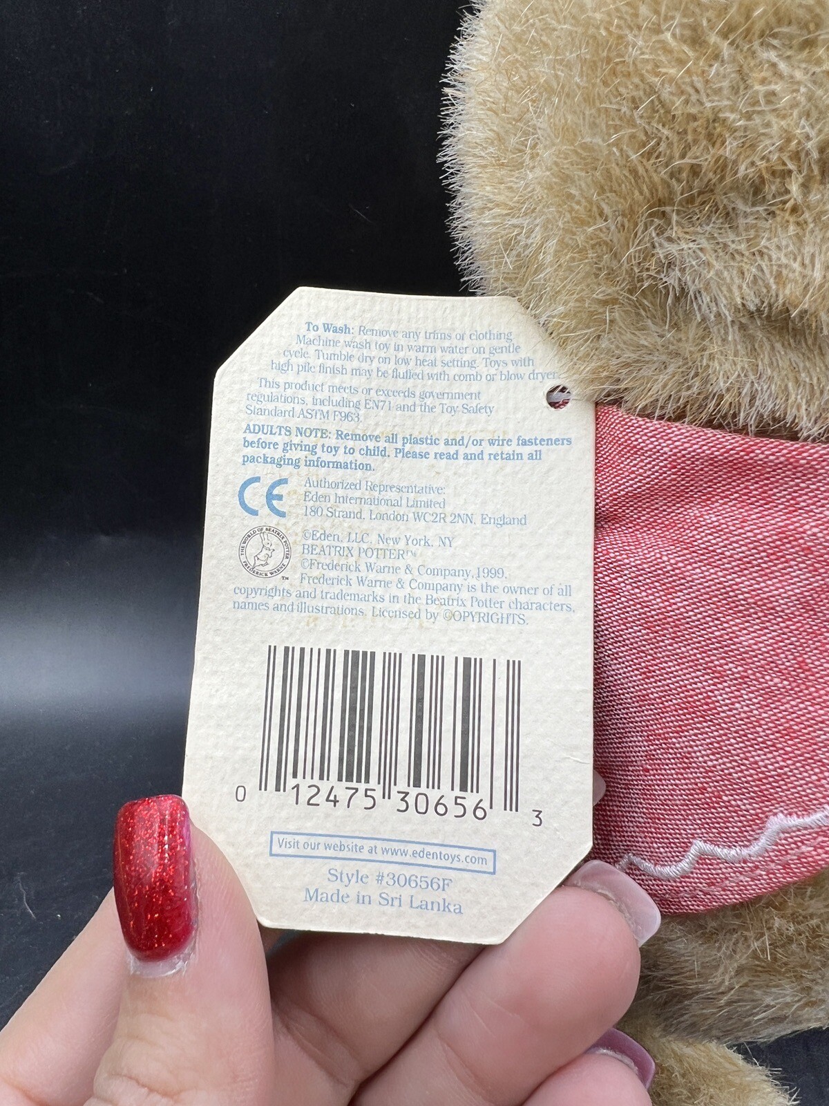 Vintage Eden Beatrix Potter Flopsy Plush Rabbit. 9 inch | eBay