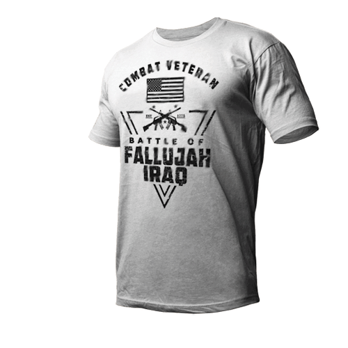 Combat t-shirt military Battle of Fallujah Infantry Machine Gunner ...