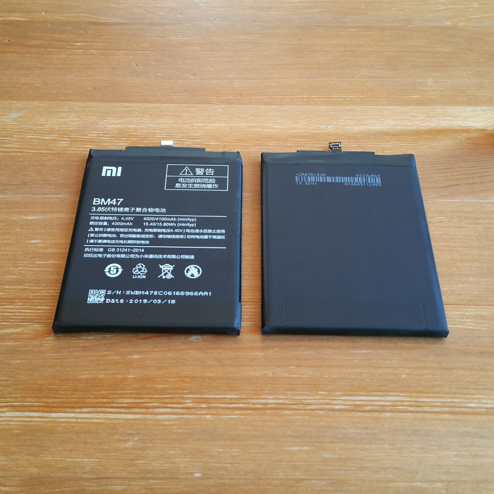 GENUINE Xiaomi Redmi 3 3S 3X 3Pro 4X Battery BM47 4100mAh Good Quality ...