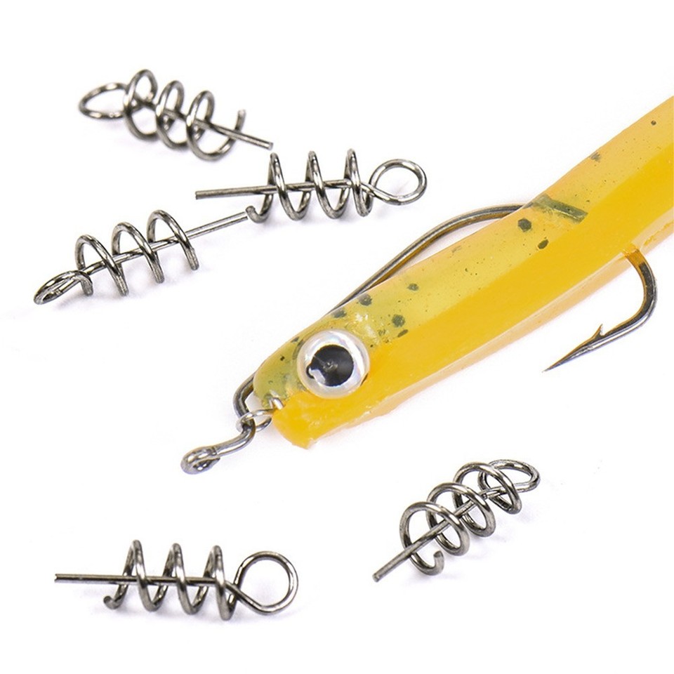 Reliable Soft Bait Lock Needle Set 50 Pack Lure Spring Pins with Crank ...