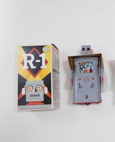 Vintage Tin Toy Metal Robot R-1 Electric Walking with Box Working | eBay