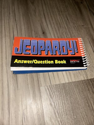 Jeopardy Tiger Electronic Handheld Game Answer/question Book Model # 7 ...