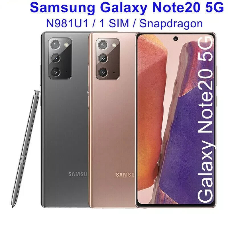 New Samsung Galaxy Note 20| Note20 Ultra 5G 128GB N981U/N986U Factory ...