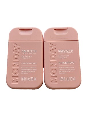 MONDAY Smooth Shampoo & Conditioner Haircare Set 1.69oz/50mL Each ...