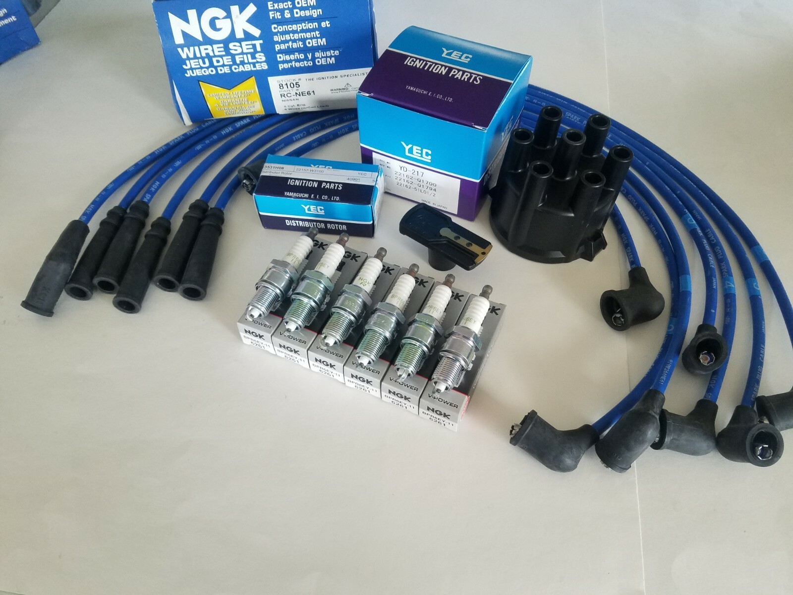 Tune up Kit NGK Wires, Plugs fits Datsun 280ZX 79-83 810 79-81 Maxima ...