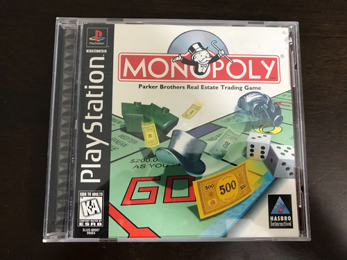 Monopoly (Sony PlayStation 1, 1998) PS1 Complete Black Label CIB TESTED ...