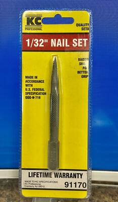 KC Professional 91170 Nail Set Tool, 1/32"~Carpenters Tool | eBay