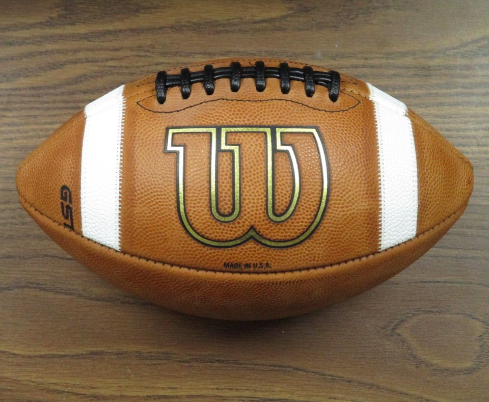 Wilson GST Adult LEATHER FOOTBALL, NFHS/NCAA, WTF1003, New | eBay