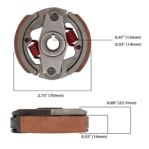 Racing Heavy Duty Mini Moto Clutch Pad 43 47 49cc Engine Pocket Kid ATV ...