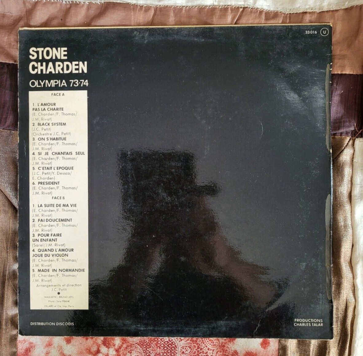 LP 33T Stone & Charden (Olympia 73-74) " Made In Normandie " France ...