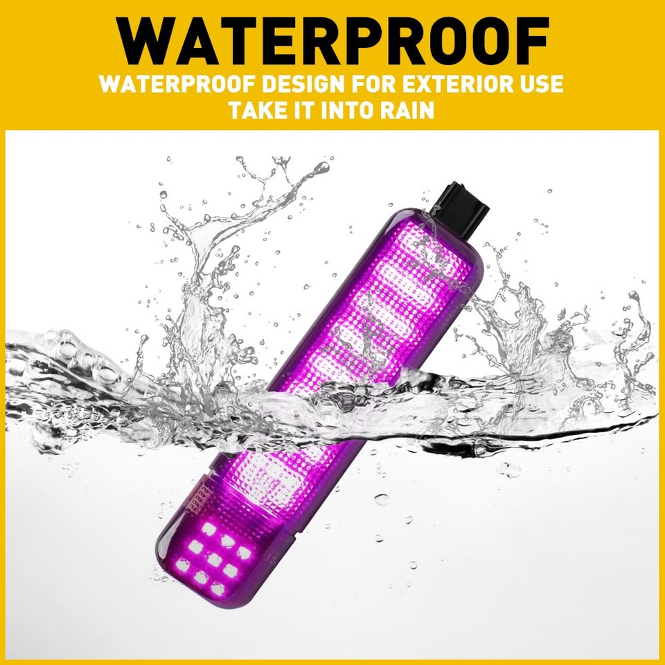 2X Left Right Purple Courtesy Door Light Reflector Fit Chevrolet GMC ...