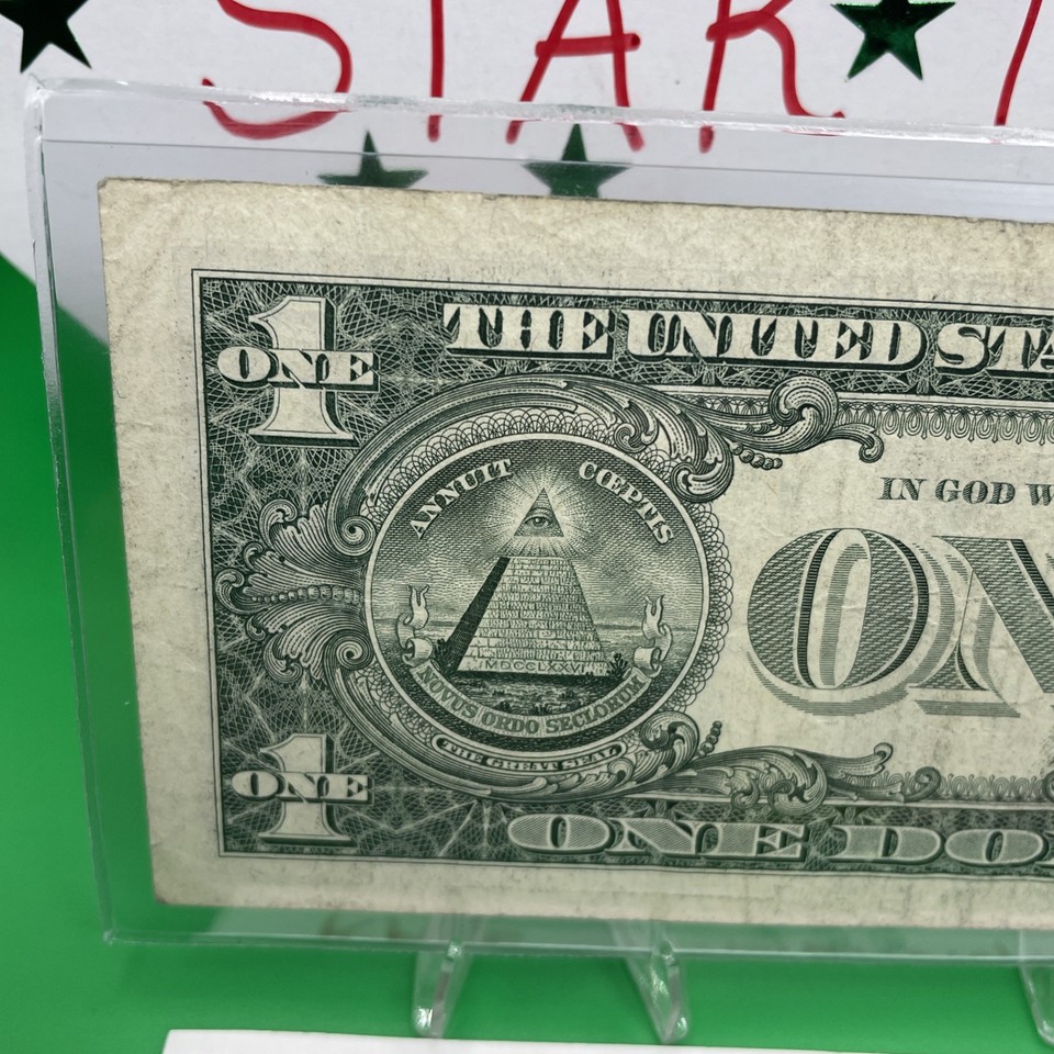 2013 B Duplicate Print ⭐️ STAR NOTE ERROR $1 Serial Number B 05763095 ...