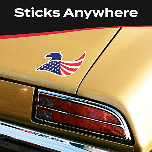 American Flag Decal - Patriotic Vinyl Bumper Sticker for Cars, Trucks ...