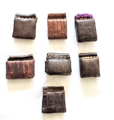 Old Ethiopian Leather Healing Scroll Protection Amulet | eBay