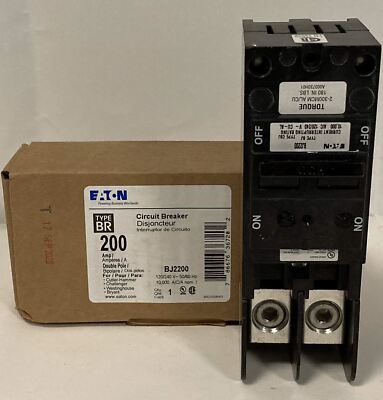 EATON BJ2200 PLUG-ON CIRCUIT BREAKER 200A 120/240V 2P CB | eBay