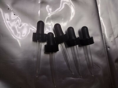Glass Medicine/Eye Droppers with bulb handle 3 Ml-30 Pack | eBay