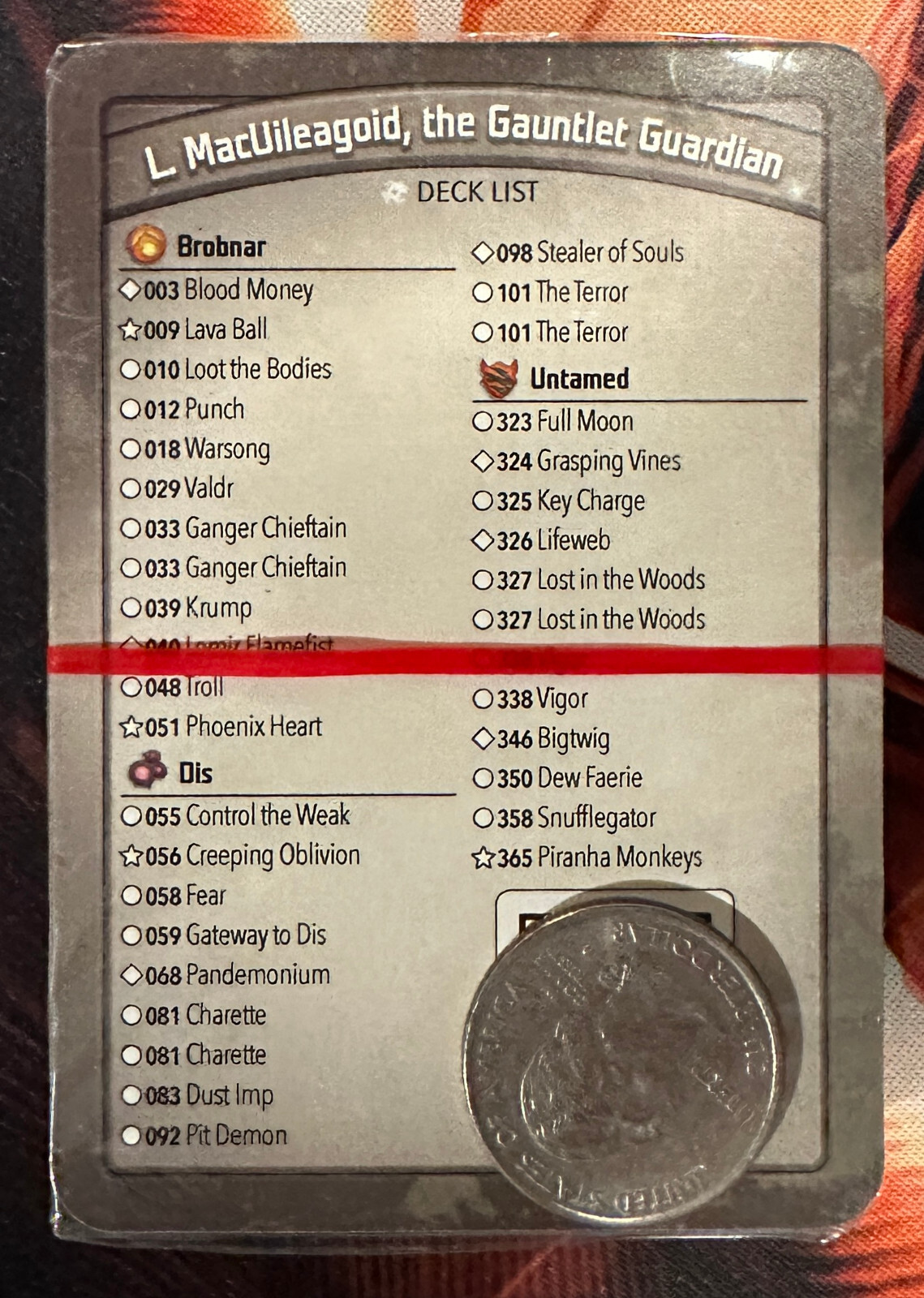 KeyForge Deck | Brobnar Dis Untamed | 5 Rares | CotA | eBay