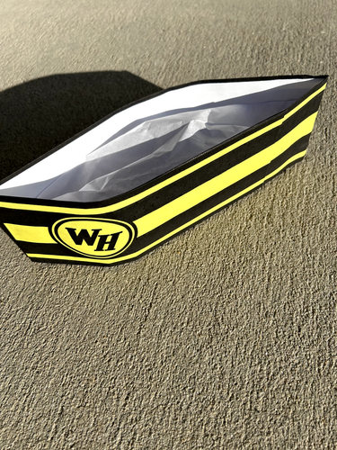 Waffle House Employee Paper Hats Lot of 10 Yellow Black Striped WH Logo ...