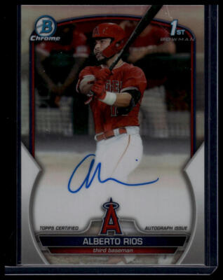 2023 Bowman Draft #CDA-AR Alberto Rios Chrome Auto Refractor #/499 | eBay