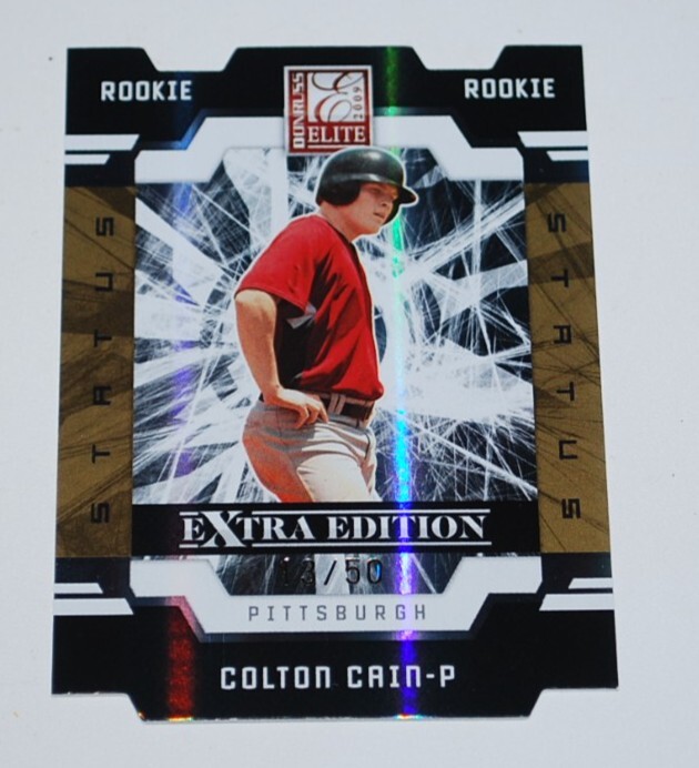 2009 Donruss Elite Extra Edition Status Gold #107 Colton Cain Rookie ...