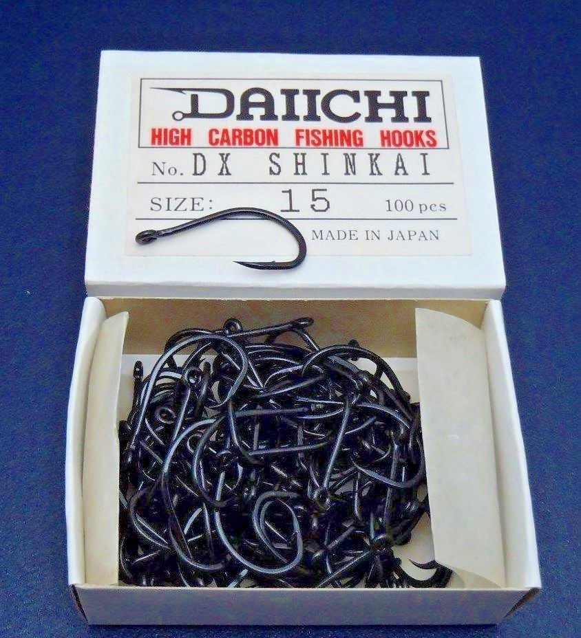 100pcs Daiichi DX Shinkai High Carbon Bait Circle Hooks Fishing Choose Your Size | eBay