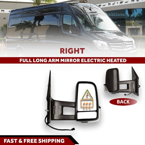 Mercedes Sprinter Mirror Long Arm Electric Heated Right Passenger Side ...
