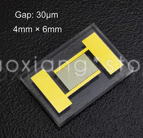QTY:5 30μm Fork Finger Electrode Gas Pole MEMS Sensor Chip 4mm*6mm*0 ...