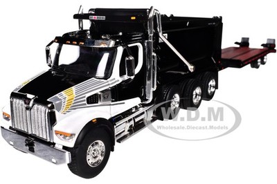 WESTERN STAR 49X W/DUMP BODY & TRAILER BLACK 1/64 BY DCP/FIRST GEAR 60 ...