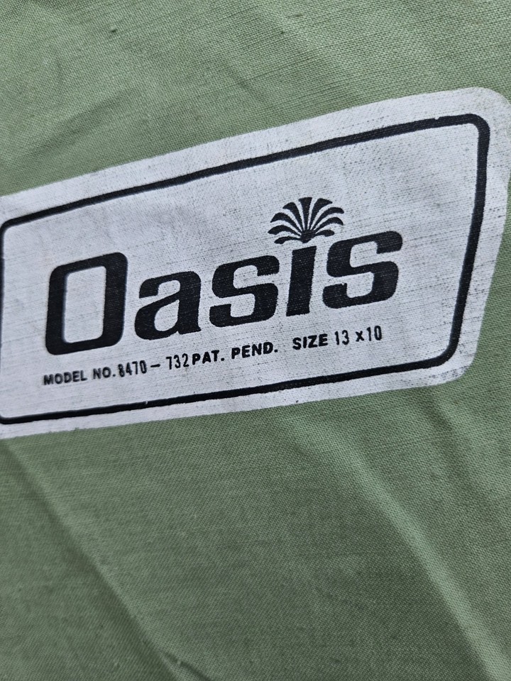 Vintage Coleman OASIS Green 8470-732 13x10 Canvas Camping Tent Complete ...