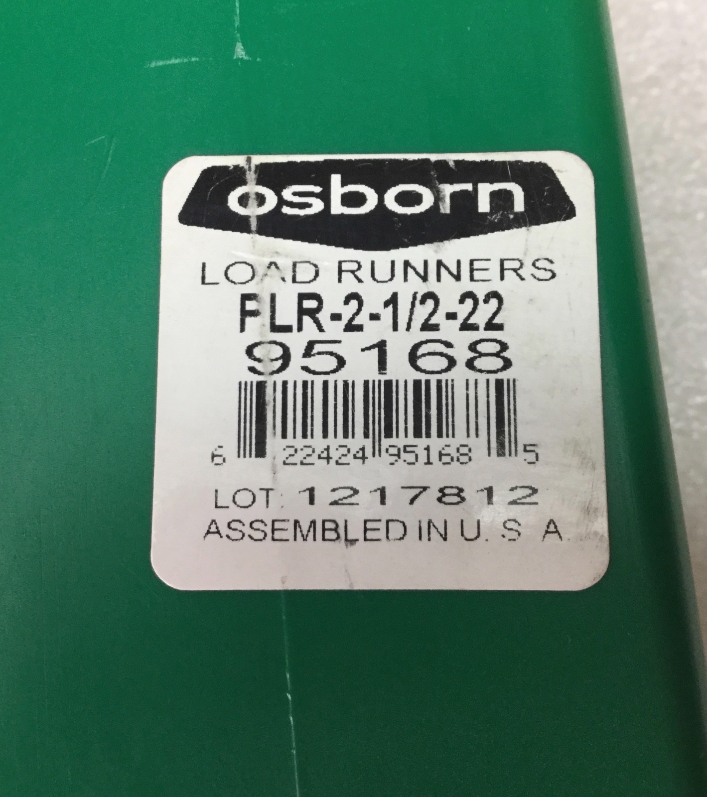 OSBORN 95168 FLR-2-1/2 LOAD RUNNER CAM FOLLOWER 2.5" DIA FLR-2-1/2-22 ...