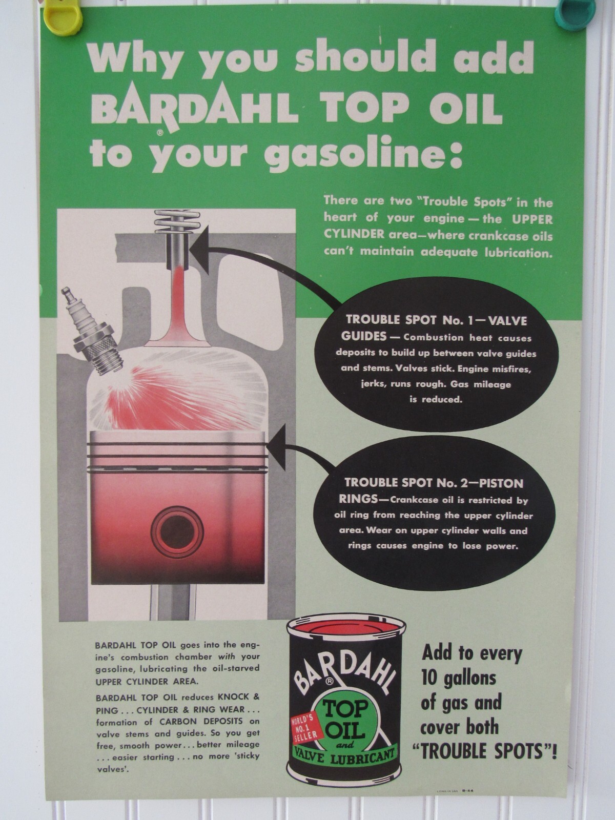 Vintage Why You Should Add BARDAHL TOP OIL & Valve Lubricant ...