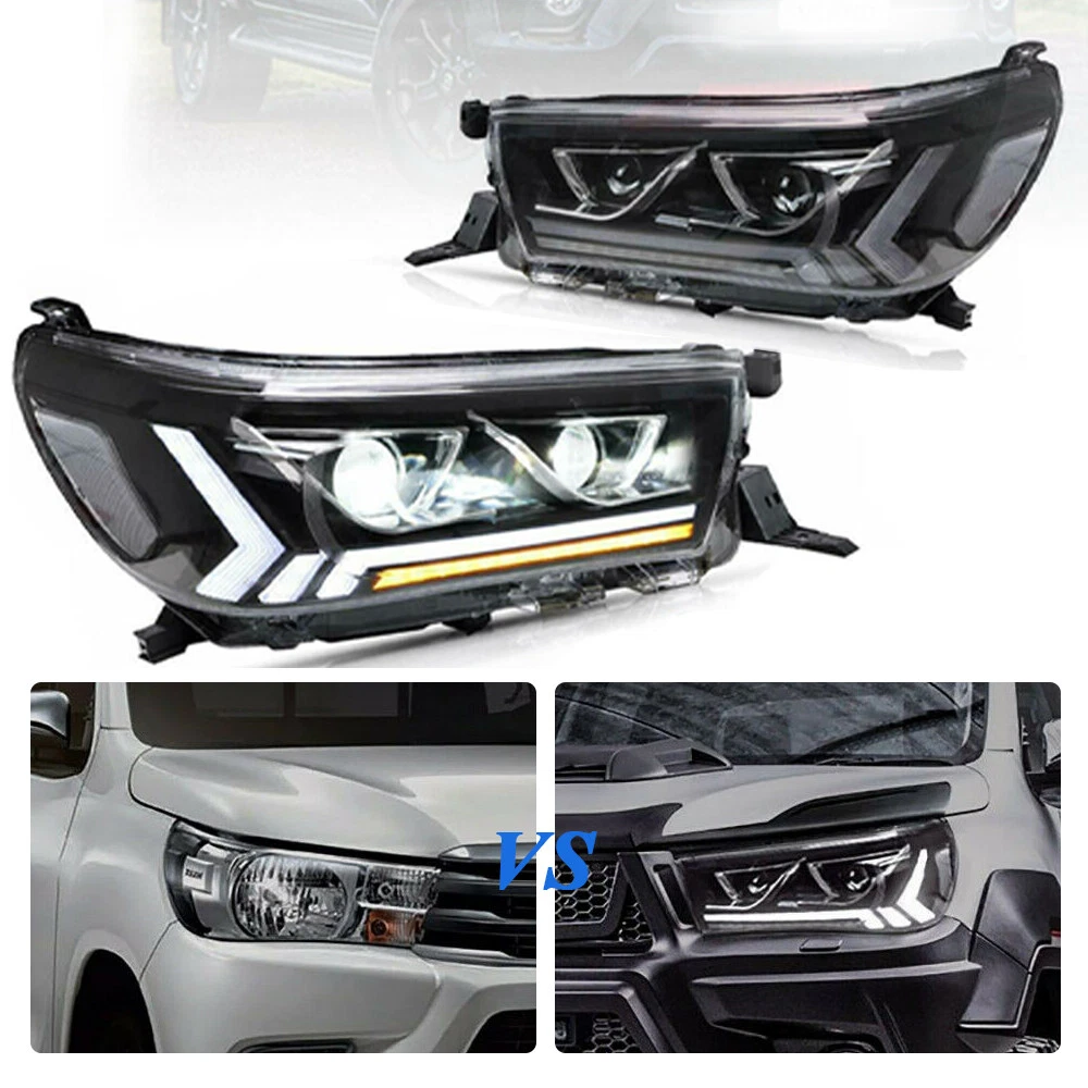 VLAND Headlamp Car Headlights Assembly For Toyota Hilux, 54% OFF